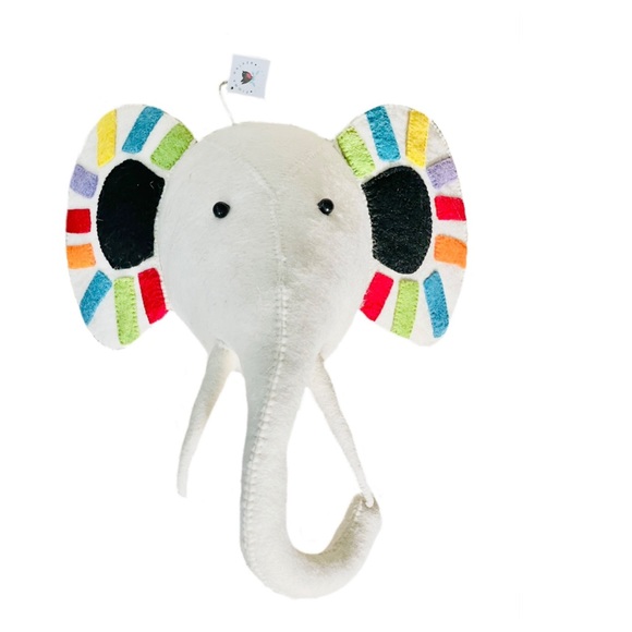 Fiona Walker | Wall Decor | Fiona Walker Plush Elephant White With ...